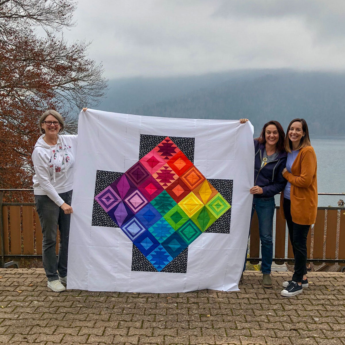 Rainbow Triangles Block of the Month (Program) – Bryan House Quilts